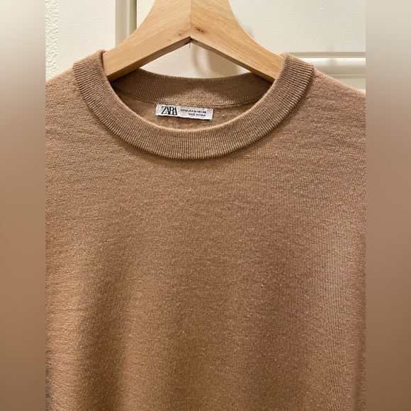 Zara | Sweaters | Zara Mens Merino Wool Crewneck Lightweight Sweater ...
